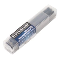 Erbauer 1/4" Hex Shank Mixed Impact Screwdriver Bit Set 9 Pcs - Screwfix