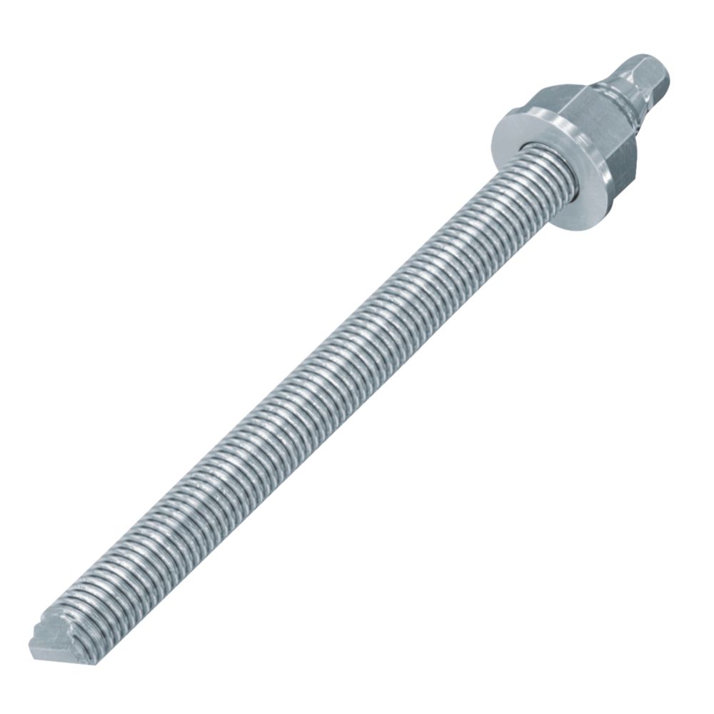 Fischer Zinc-Plated Steel Threaded Rods M12 x 220mm 10 Pack - Screwfix