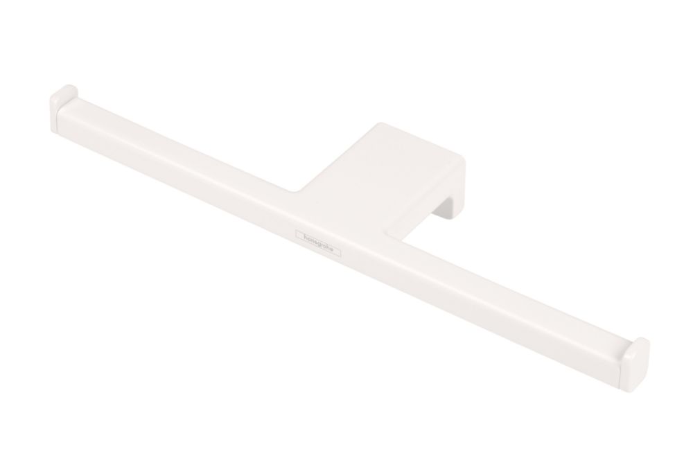 Hansgrohe AddStoris Double Toilet Roll Holder Matt White - Screwfix