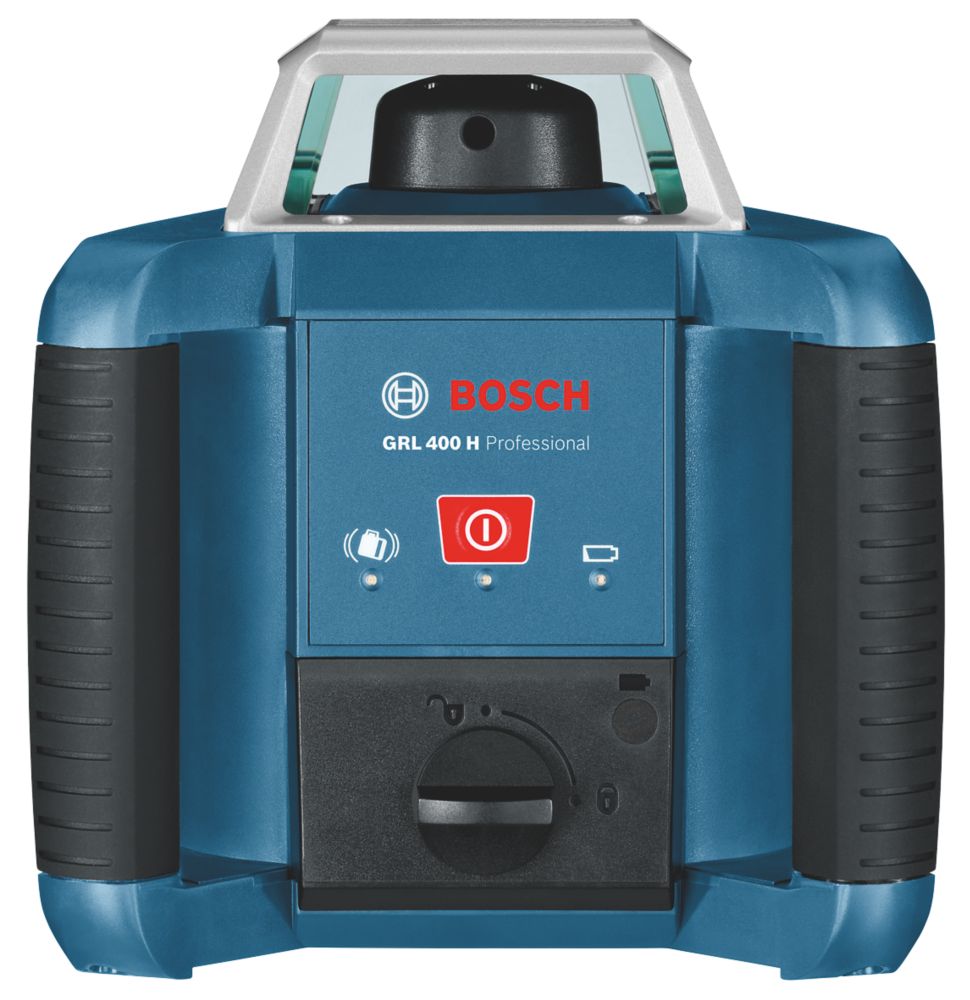 Bosch GRL400 Red Self-Levelling Rotary Laser Level With Receiver - Screwfix