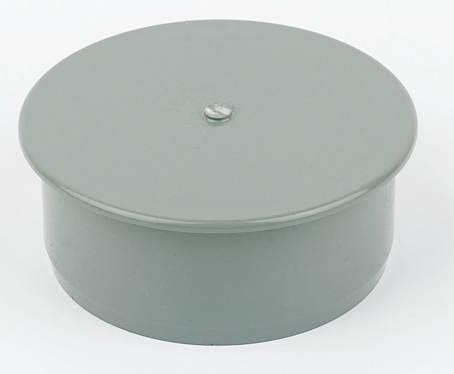 FloPlast Push-Fit Socket Plug Grey 110mm | Soil Pipe Fittings | Screwfix.ie