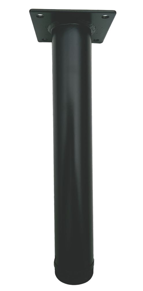 Rothley Furniture Leg Black 200mm - Screwfix