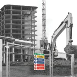 Essentials "Site Safety" Sign 400mm x 300mm - Screwfix