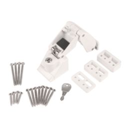 Jackloc The Titan Window Restrictor White 100mm - Screwfix