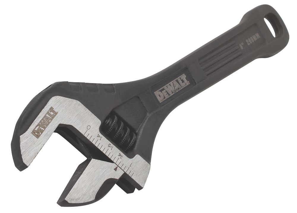 DEWALT Adjustable Wrench 8" - Screwfix
