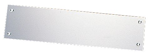 Essentials Smooth Finger Plate Satin Aluminium 75mm x 300mm x 1.2mm ...