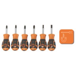 Magnusson Mixed Stubby Screwdriver Set 6 Pieces - Screwfix