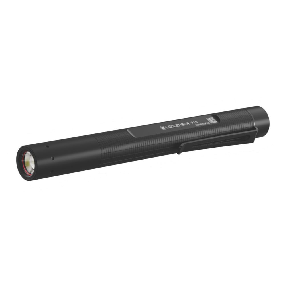 LEDlenser P4R Rechargeable LED Pen Torch Black 300lm - Screwfix