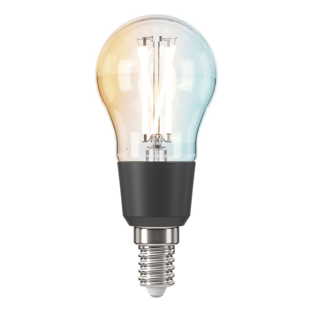 LAP E14 Mini Globe LED Virtual Filament Smart Light Bulb 3.4W 470lm - Screwfix