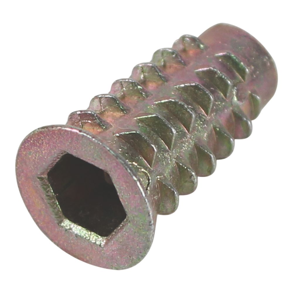 Easyfix Furniture Insert Nuts M6 x 20mm 50 Pack - Screwfix