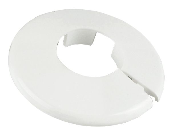 Talon 15mm Pipe Collars White 10 Pack - Screwfix