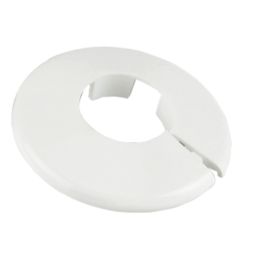 Talon 15mm Pipe Collars White 10 Pack - Screwfix