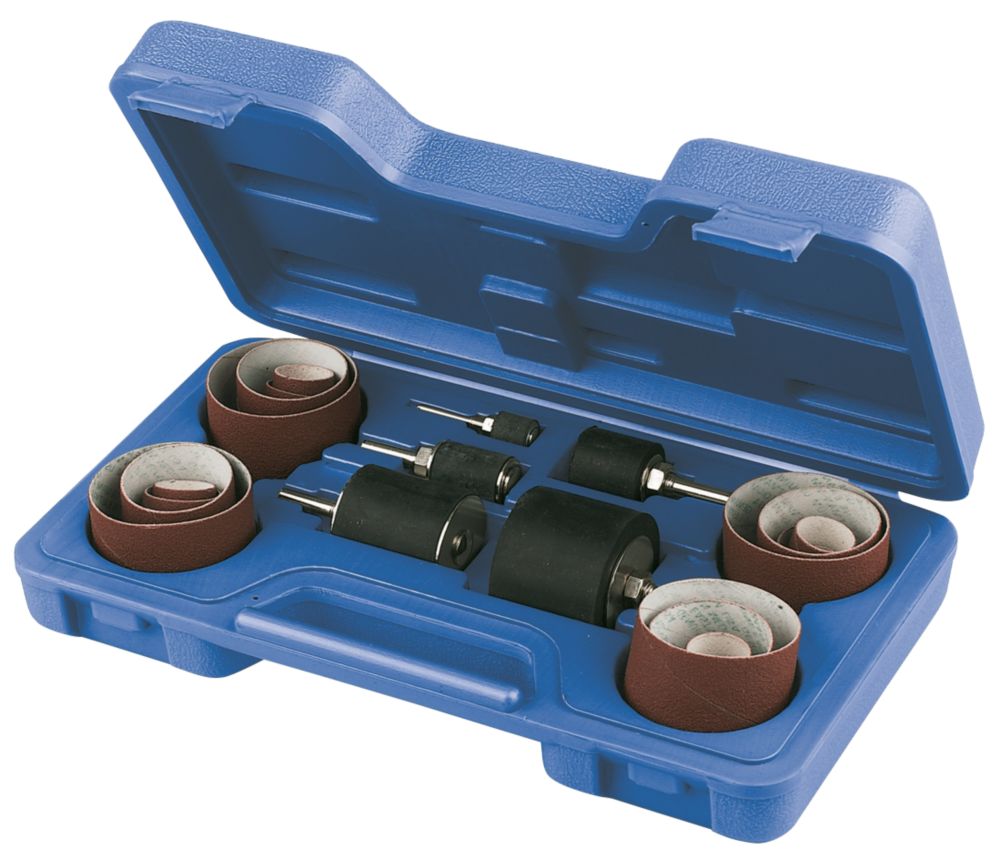 Essentials Wood Straight Shank Drum Sanding Kit 25 Pcs - Screwfix