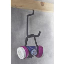 Smith & Locke Heavy Duty Screw-In Anti-Slip Square Storage Hook Black ...