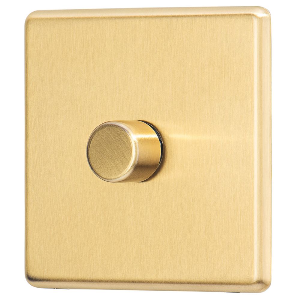 Arlec 1-Gang 2-Way LED Dimmer Switch Gold - Screwfix