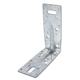 Sabrefix Heavy Duty Angle Brackets Galvanised 63mm x 150mm 10 Pack ...