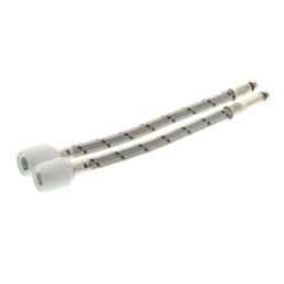 Hep2O Push-Fit Flexible Monobloc Tap Connectors 15mm x M10 x 300mm 2 ...