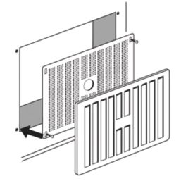 Map Vent Adjustable Vent White 229mm x 229mm - Screwfix