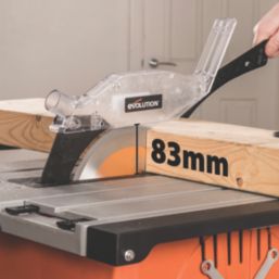 Evolution R255PTS 255mm Electric Table Saw 230V - Screwfix