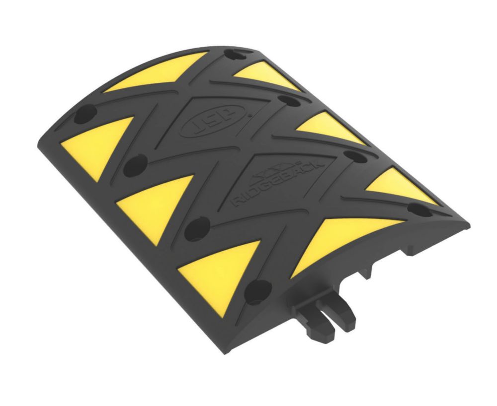 JSP 5mph Speed Bump Black / Yellow 75mm - Screwfix