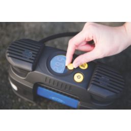 Ring Digital Air Compressor with Light 12V Screwfix