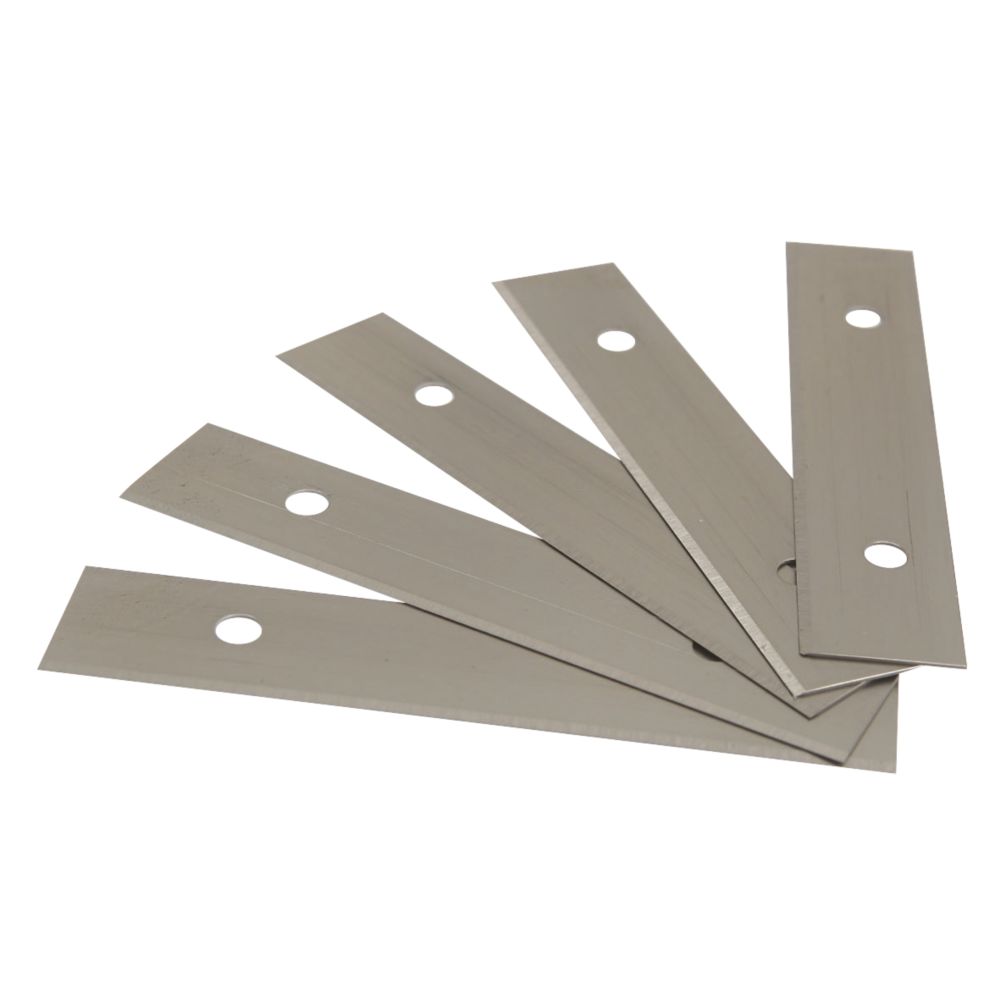 No Nonsense Window Scraper Blades 3½" 5 Pack - Screwfix