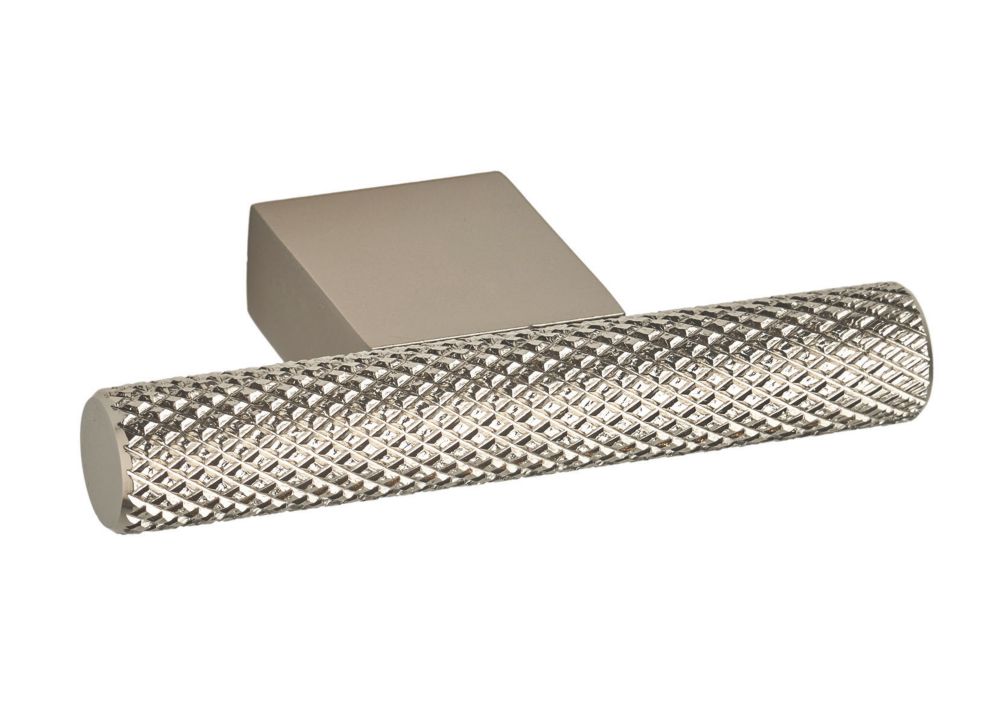 Elite Knobs & Handles Kensington Knurled T-Knob Brushed Nickel 60mm ...