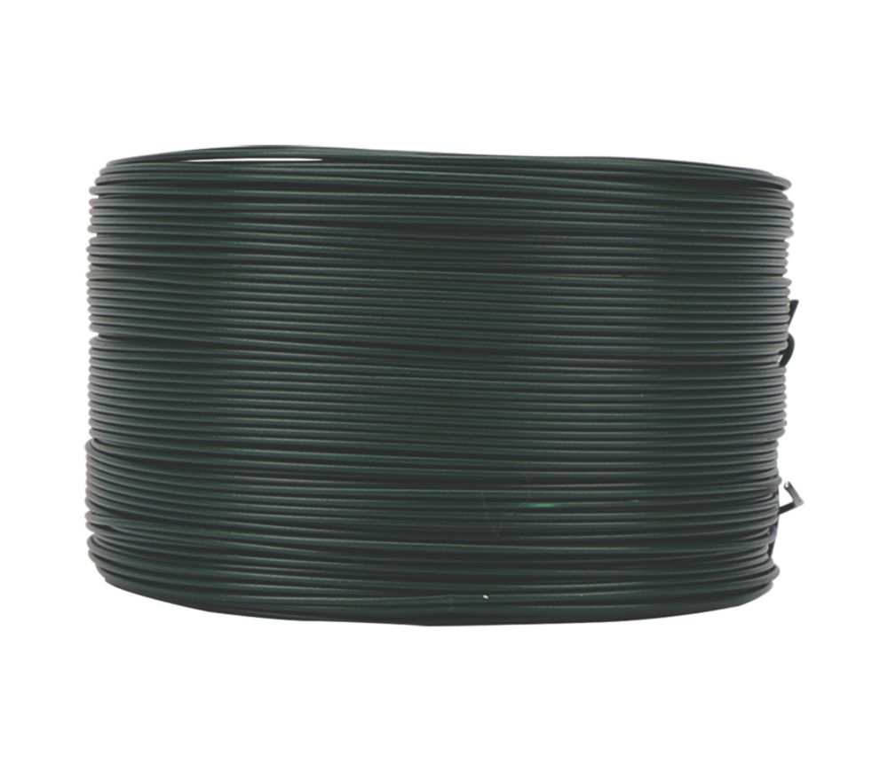 Essentials Steel & PVC Wire 0.8mm x 50m - Screwfix