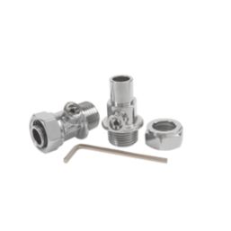 Thomas Dudley Ltd 15mm Compression x 1/2" BSP Male 54mm Chrome Radiator ...