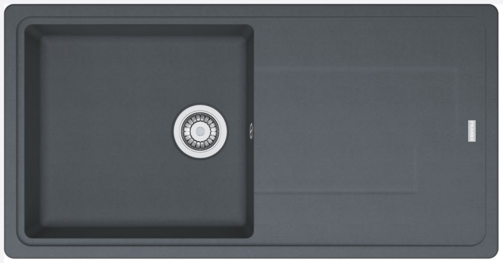 Franke Titan 1 Bowl Composite Kitchen Sink Graphite Reversible 970mm x ...