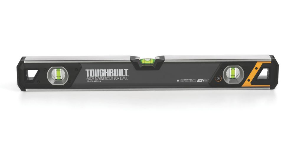 Toughbuilt Magnetic Lit Box Level 23" (60cm) - Screwfix