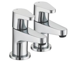 Bristan Quest Pillar Bathroom Tap 1 Pair - Screwfix