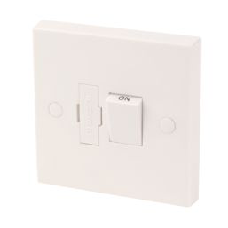 Essentials 13A Switched Fused Spur White - Screwfix