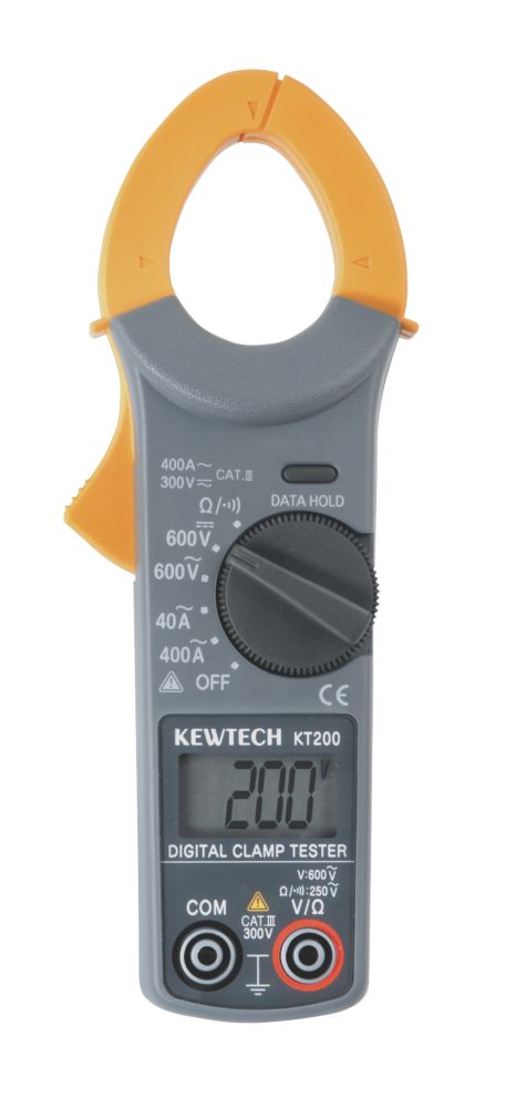 Kewtech AC Digital Clamp Meter 400A - Screwfix