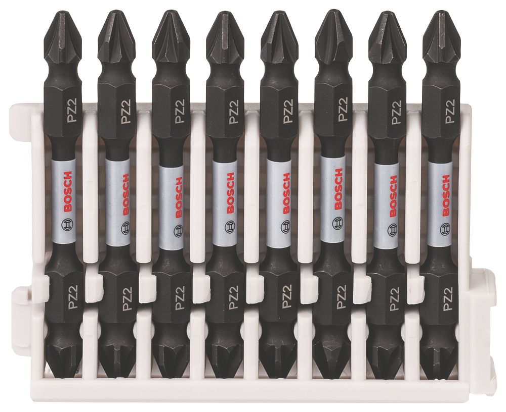 Bosch 1/4" 65mm Hex Shank PZ2 Impact Control Double-Ended Screwdriver ...