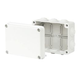 Vimark 10-Entry Rectangular Junction Box with Knockouts 118mm x 76mm x ...