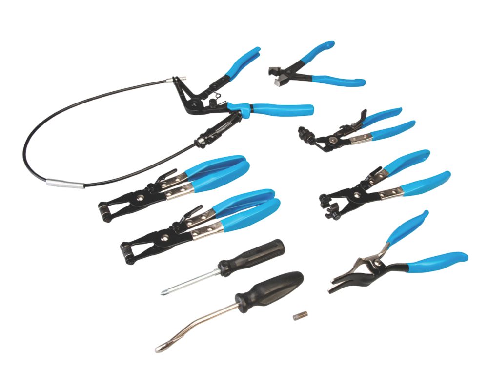 Silverline Hose Clip Removal Tool Set 9 Pcs - Screwfix