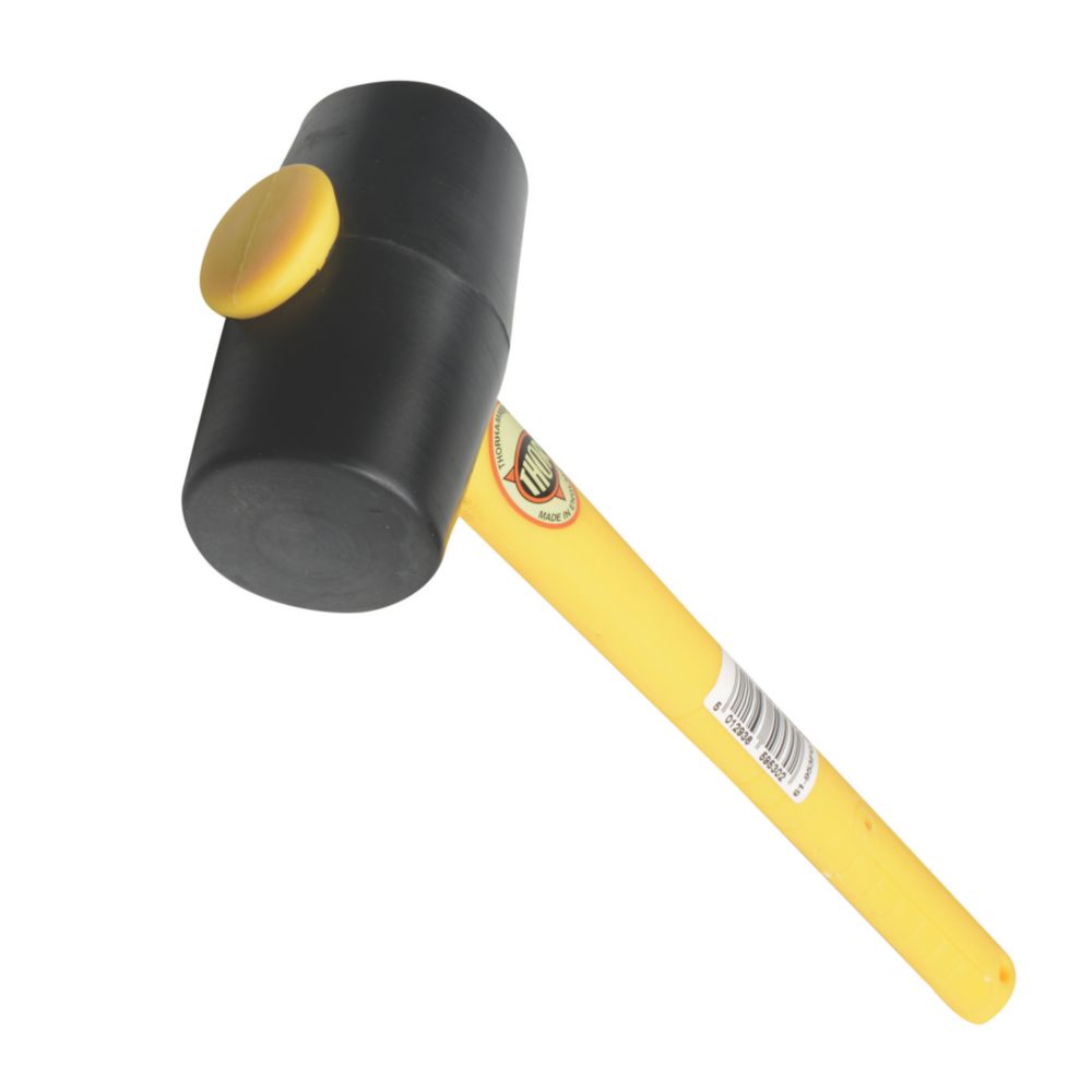 Thor 953FG Black Rubber Mallet 1 1/2lb (0.65kg) - Screwfix