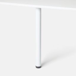 Essentials Worktop Leg White 875-900mm - Screwfix
