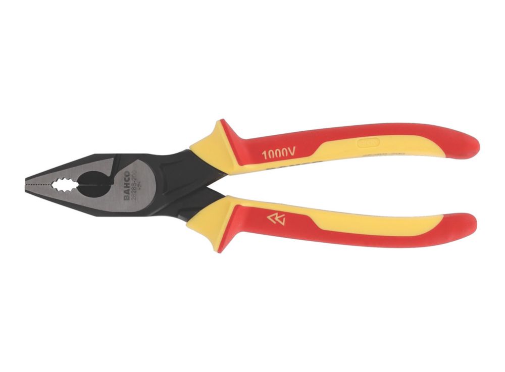 Bahco VDE Combination Pliers 8" (200mm) - Screwfix