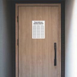 Essentials "These Toilets Are Regularly Inspected" Sign 297mm x 210mm ...