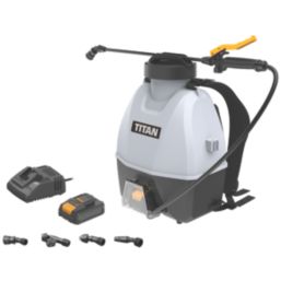 Titan TTI854PRW 18V 1 x 2.0Ah Li-Ion TXP Cordless Backpack Sprayer 16Ltr - Screwfix