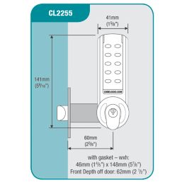 Codelocks CL2255 Push-Button Lock - Screwfix