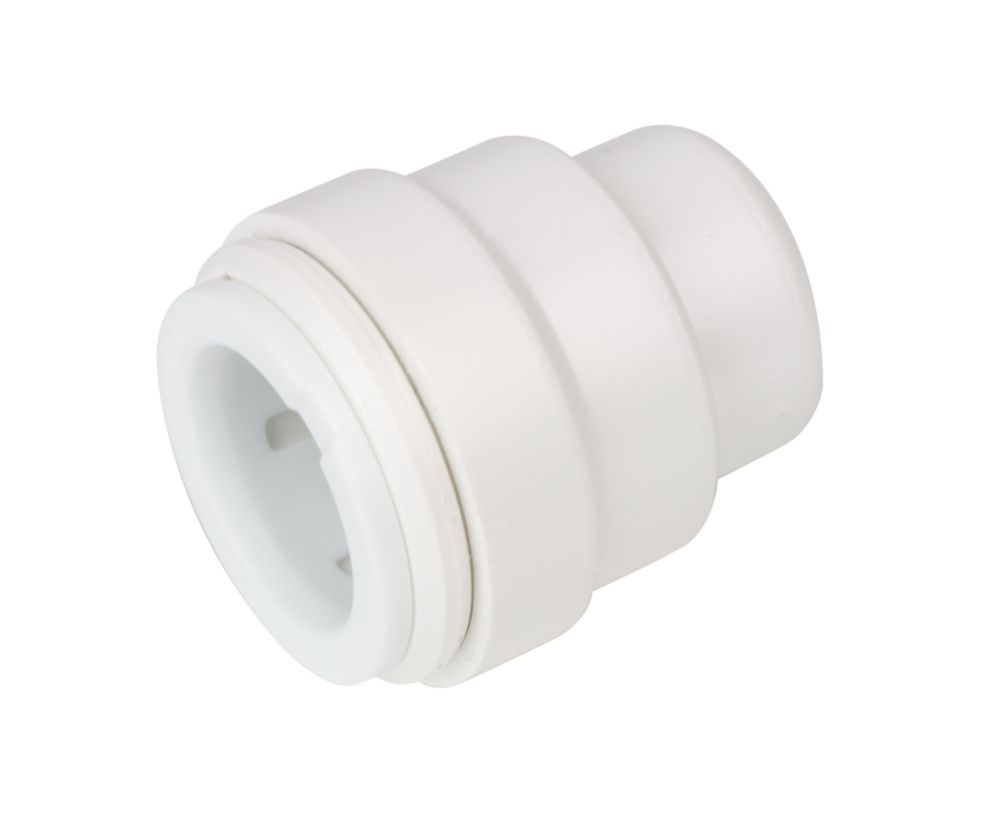 JG Speedfit Plastic Push-Fit Stop Ends 15mm 10 Pack - Screwfix