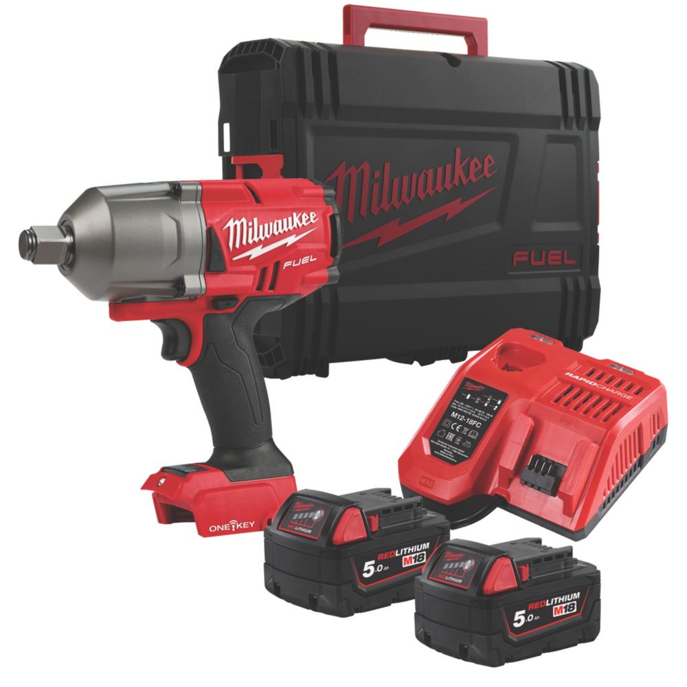 Milwaukee M18 ONEFHIWF34-502X FUEL 18V 2 x 5.0Ah Li-Ion RedLithium ...