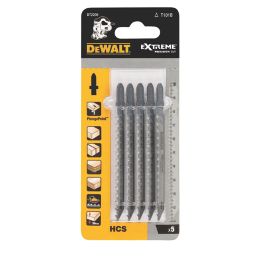DeWalt T101B Wood Jigsaw Blades 100mm 5 Pack - Screwfix