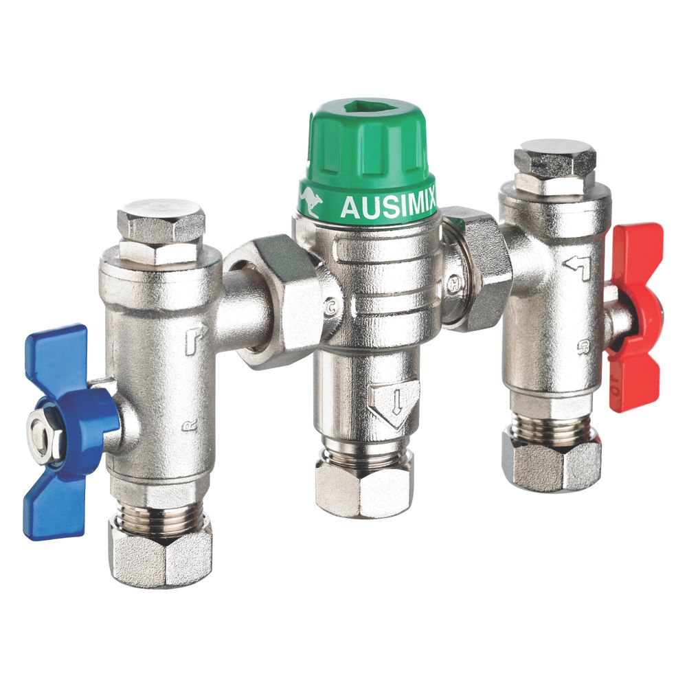 Reliance Valves HEAT110780 Ausimix Compact 4-in-1 Thermostatic Mixing ...