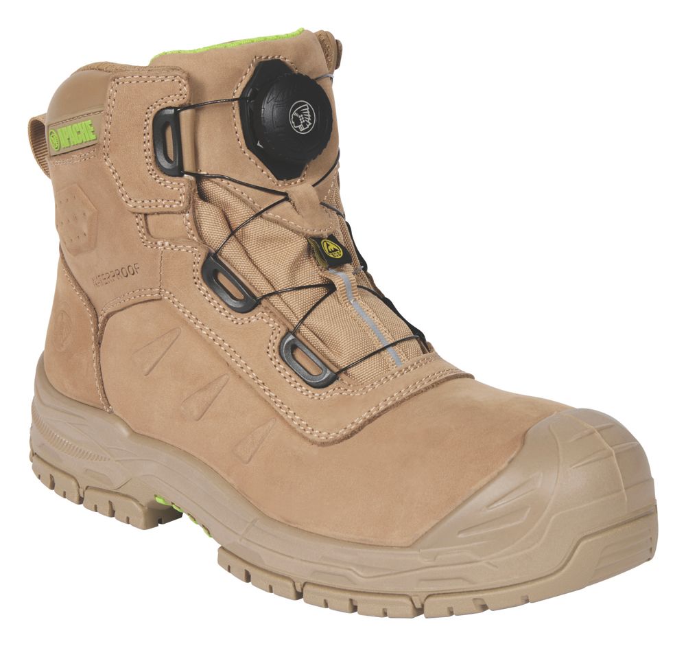 Apache Churchill Size 10 Stone Waterproof Safety Boots - Screwfix