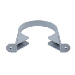 FloPlast Pipe Clips Grey 110mm 5 Pack - Screwfix