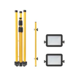 LAP LED Mains Portable Work Light with Tripod 2 x 20W 2 x 2000lm 220 ...
